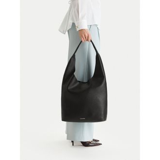 Calvin Klein Handtasche Calvin Klein Slouchy Pebble Medium Bag LV04F3596G Schwarz