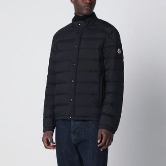 Moncler Slim-fit down jacket in black shell with applied logo