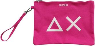 Sun 68 Lila Baumwoll-Strand-Clutch - - Accessories - Damen - Rosa - ONE SIZE