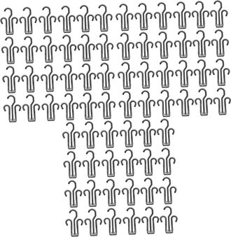 Aboofan 72 Stck Teiliges Kunststoff Schuhhalter mit Haken Strapazierfähiger Schuhorganizer zum Aufhängen und Trocknen von Sandalen und Schuhen Platzsparend fü