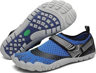 Saguaro Chaussures Aquatiques Homme Femme Chaussure de Plage Chaussure deau Chausson pour Piscine Mer Plongée - Antidérapante Séchage Rapide, Bleu Palatin GR.