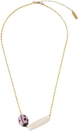 Malababa Femme, Accessoires, Jaune, Taille: ONE Size 19Va825 Short Beaded Necklace