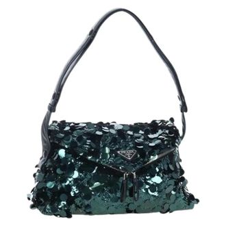 Prada Pre-owned Vintage Nylon Shoulder Bag - - Pre-owned - Damen - Gr&uuml;n - ONE SIZE