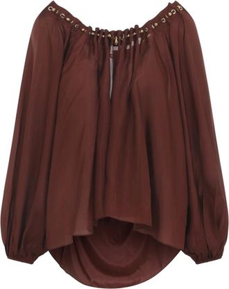 Zimmermann Femme, Blouses et Chemises, Brun, Taille: 42 FR Aster Blouse