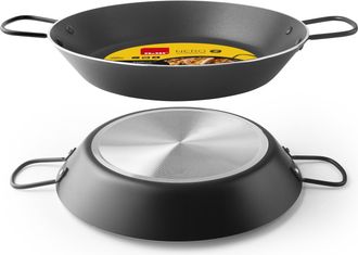 Ibili Ibili Paellera - Paellapfanne für 14 Personen - Ø 50 cm, Schwarz