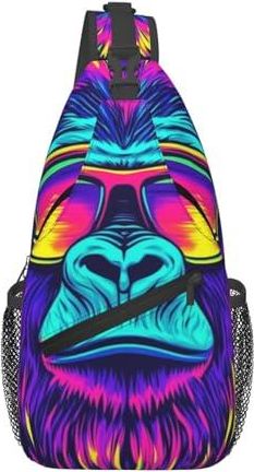 Generic Gorillas Listen To Music Sac &agrave; bandouli&egrave;re de voyage pour homme