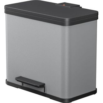 Hailo Collecteur de d&eacute;chets &agrave; p&eacute;dale &Ouml;ko, duo Plus L