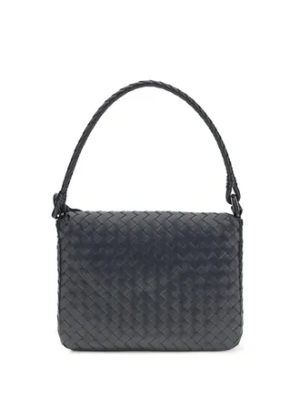 Bottega Veneta Mens Shoulder Bag Midnight Calf Leather Midnight-Vi Si