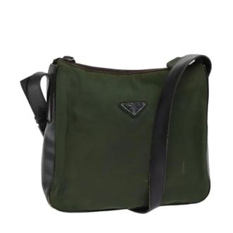 Prada Sac bandouli&egrave;re en nylon Pre-owned - Femme - Pre-owned - Vert - Taille: ONE Size
