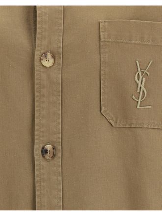 Saint Laurent Cassandre Overshirt - Teak