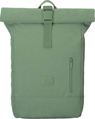 Johnny Urban Rucksack Damen & Herren Gr&uuml;n - Robin Medium - Rolltop Mit Laptopfach f&uuml;r Uni Business Fahrrad - 15L - Nachhaltig - Wasserabweisend