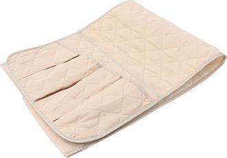 NUOBESTY Sofa Armlehnen Organizer Aufbewahrungstasche aus Khakifarbenem Polyester Abnehmbar f&uuml;r Couch und Sessel Armlehnen Multifunktionale Nachttisch und Fern