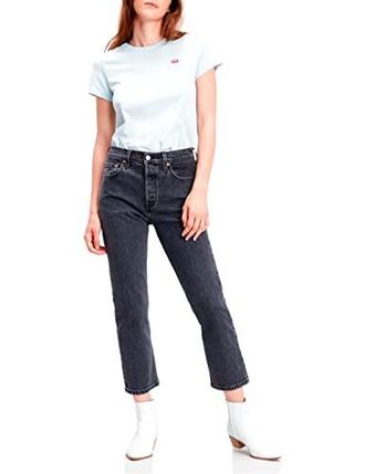 Levi's 501 Crop Jeans Femme, Mesa Cabo Fade, 34W / 28L