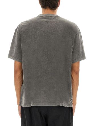 Represent Script Logo T-Shirt - Gray