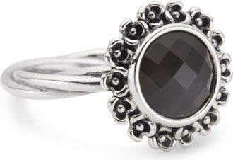 Pandora Damen-Ring mit Grauem Mondstein 190850Msg53