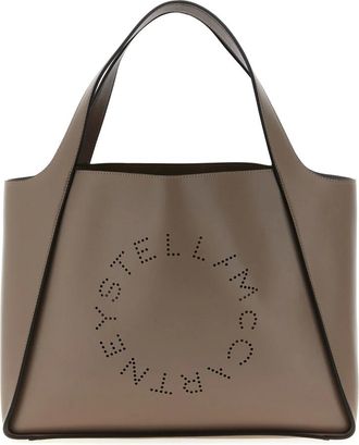 Stella McCartney Femme, Sacs, Beige, Taille: ONE Size Logo Tote Bag