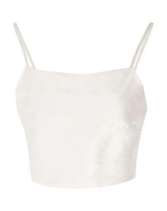 8 by YOOX SILK-SHANTUNG SLIP TOP