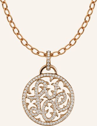 Cada Cada Kette Medium Floral Love rosegold