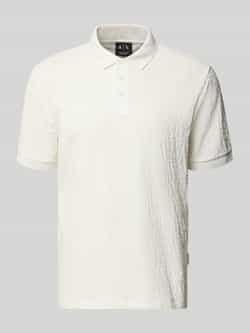 A|X Armani Exchange Regular Fit Poloshirt mit Strukturmuster