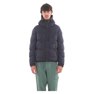 KRAKATAU Homme, Vestes, Gris, Taille: XL Rook Hooded Puffer Jacket