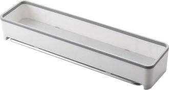 DOITOOL Wandmontiertes Handtuchregal Kunststoff Ohne Bohren Mit Versteckter Stange Badezimmer Organizer Schwebendes Regal Für Küche Und Bad