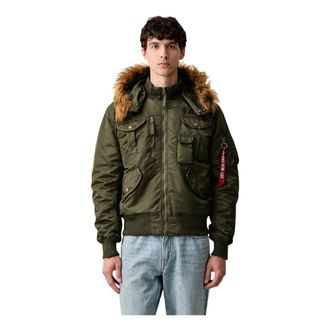 Alpha Industries Blouson Aviateur Deflector - Homme - Vestes - Vert - Taille: L