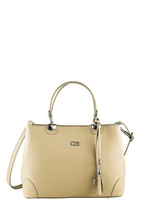 Collezione Alessandro Schultertasche Mademoiselle aus echtem Leder 31cm x 23cm x 11cm