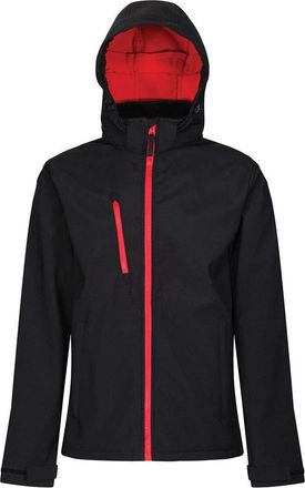 Regatta Herren Professional Mens Venturer 3 Layer Printable Hooded Softshell Jacket Jacke, Schwarz (klassisches Rot), XL