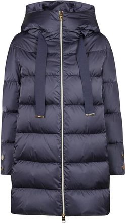 Herno Kapuzen Raso A-Linie Kleid - - Coats - Damen - Blau - M