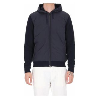 Herno Homme, Vestes, Bleu, Taille: XL Giubbino Bomber Bimateriale