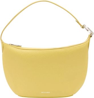 Trussardi Femme, Sacs, Jaune, Taille: ONE Size Leather Shoulder Bag