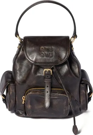 Miu Miu Medium Leather Backpack