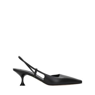 3Juin Schwarze Leder Pumps mit Eckiger Spitze - - Shoes - Damen - Schwarzk - 39 EU