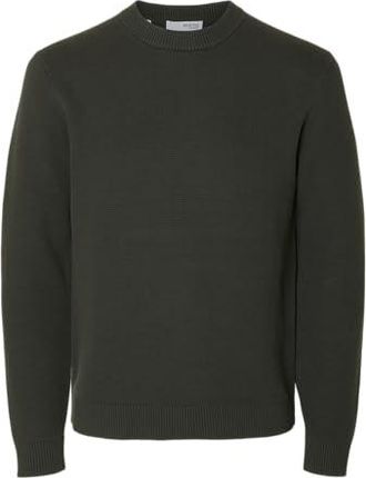 Selected Pull Sweat-Shirts Ras de Cou Deep Forest L Deep Forest L
