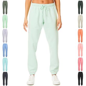 Light & Shade Damen Soft Touch Loungewear Jogginghose Jogger, Nebelhafte Jade, XS