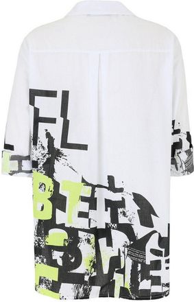Doris Streich Langarmbluse mit Buchstabenprint Print