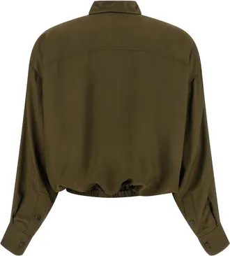 Nude Plastron Shirt - Olive