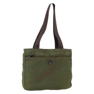 Prada Pre-owned Nylon Tote Bag - - Pre-owned - Damen - Gr&uuml;n - ONE SIZE