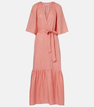 Eres Robe Audacieuse en lin &agrave; ceinture