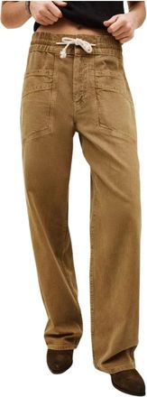 BA&SH Femme, Pantalons, Brun, Taille: 38 FR Fima Pant