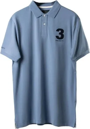 Hackett Polo Heritage Number - Homme - Tops - Bleu - Taille: M