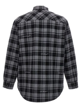 Off-white Mens Gray Cotton Shell Jacket Clothing