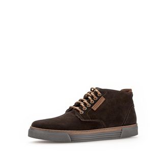 Gabor Herren Sneaker high,Schn&uuml;rschuhe,recyceltes Futter,Wechselfu&szlig;bett,Komfortschuhe,schn&uuml;rer,bequem,Schnuerschuhe,Ebony,42.5 EU / 8.5 UK