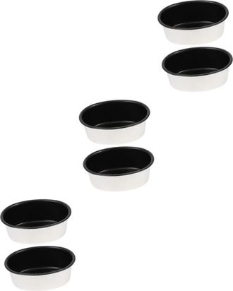 BESTONZON 6 Stk Kuchenform Dessertformen Donut-kuchen Gelee Backen Ovale Backform Schokolade Backen Muffinblech Antihaft-kuchen Mousse Cupcake-backform Aluminiu