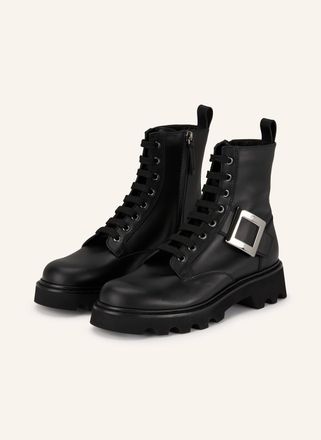 Roger Vivier Boots Viv Rangers schwarz