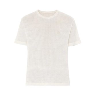 RANRA Ranra, Homme, Tops, Beige, Taille: XL Caldera RIB Linen SS T-Shirt