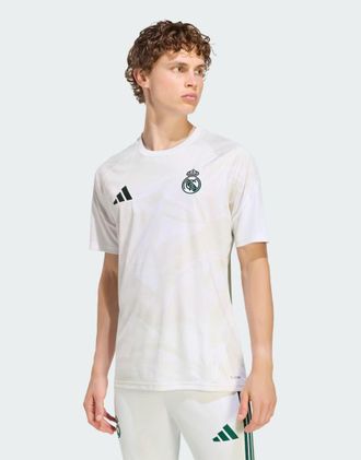 adidas Real Madrid 26/27 maillot davant-match blanc