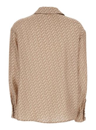 Herno Womens Silk Shirt, Beige Blouses