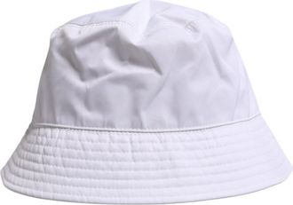 Dolce & Gabbana Homme, Accessoires, Blanc, Taille: ONE Size Wide Brim Bucket Hat