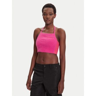 adidas Top Fluffy JW6002 Rosa Slim Fit